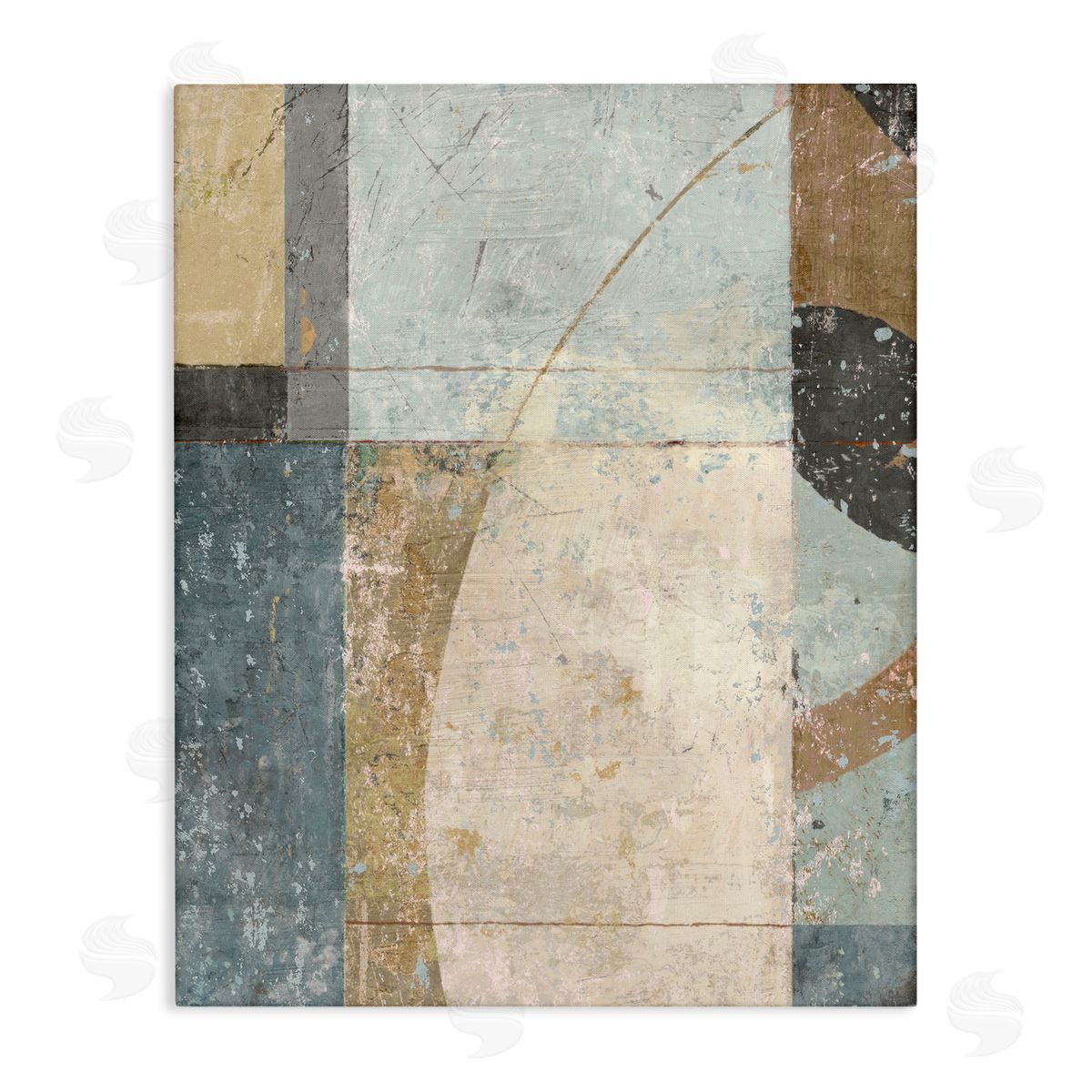 stupell industries Suzanne Nicoll | Weathered Geometric Shapes Wall Art ...